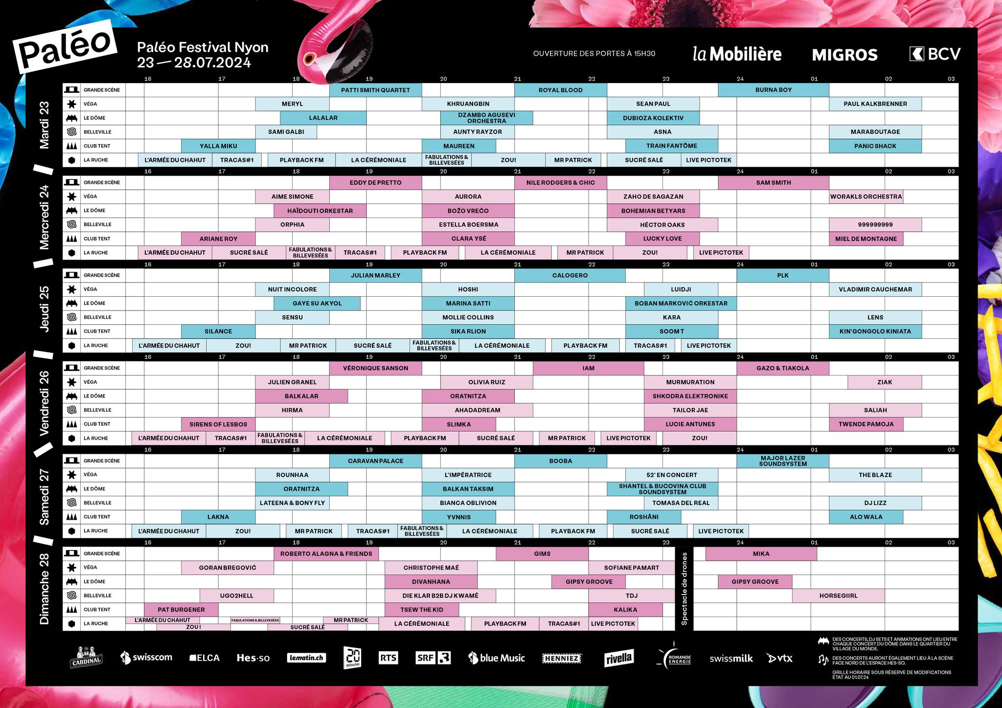 Le coup d’envoi du Paléo à Nyon